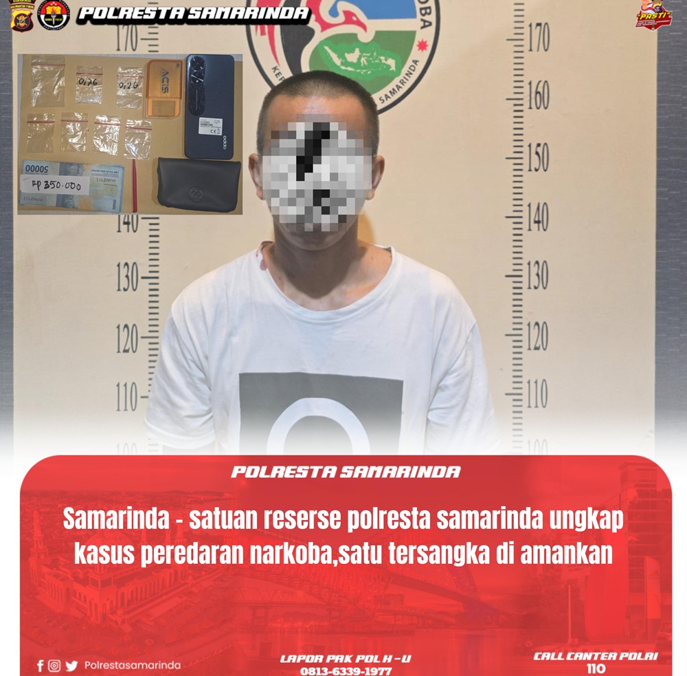 Tersangka Narkotika di Samarinda Diamankan, Miliki Sabu dan Uang Hasil Penjualan - INFO ONLINEKU